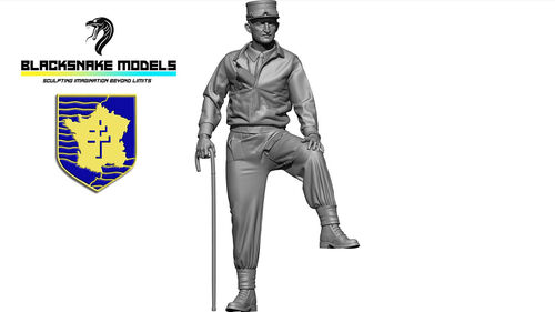 NEW! BlackSnake Model FFL-10 French WWII 2nd Armored Division (Leclerc Division) - General Leclerc (Soldier No.10 / 1 Figure)