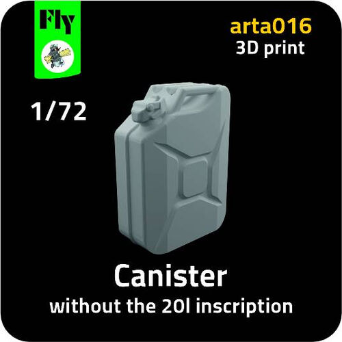 NEW! FLY ARTA016 Canister without the 20l inscription (10 pcs / 3D-Printed)