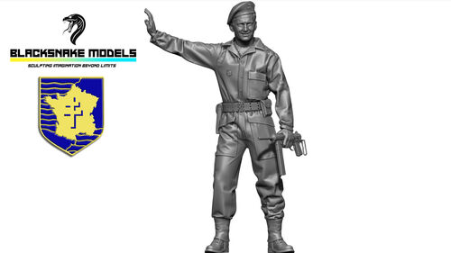 BlackSnake Model FFL-01-16 French WWII 2nd Armored Division (Leclerc Division) - Tank Crew (Soldier No.1 / 1 Figure)