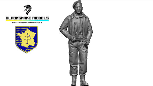 NEW! BlackSnake Model FFL-02-16 French WWII 2nd Armored Division (Leclerc Division) - Tank Commander (Soldier No.1 / 1 Figure)