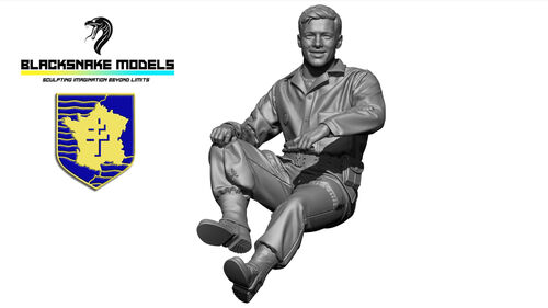 NEW! BlackSnake Model FFL-04-16 French WWII 2nd Armored Division (Leclerc Division) - Tank Crew (Soldier No.4 / 1 Figure)