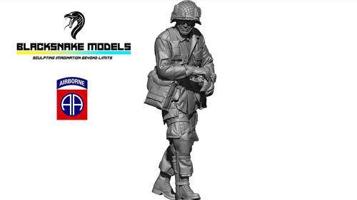 BlackSnake Model AB-82-07-16 US WWII 82nd Airborne Division - Soldier No.7 (1 Figure)