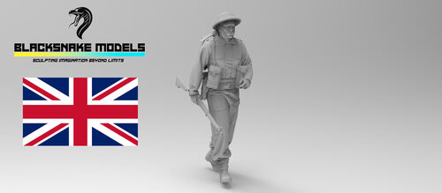 BlackSnake Model EN-03-16 British WWII Soldier No.2 - Normandy 1944 (1 Figure)