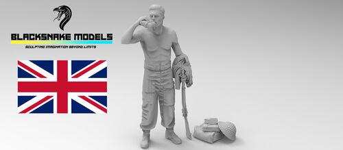 NEW! BlackSnake Model EN-05-16 British WWII Soldier No.4 - Normandy 1944 (1 Figure)