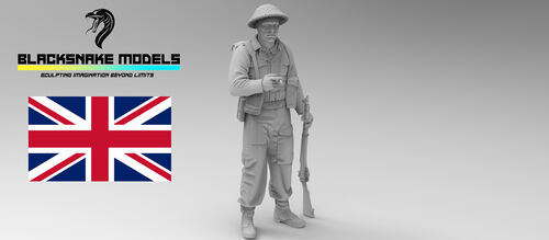NEW! BlackSnake Model EN-06-16 British WWII Soldier No.5 - Normandy 1944 (1 Figure)