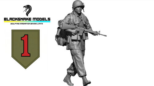 NEW! BlackSnake Model BRO-04-16 US Vietnam War Big Red One Soldier No.4 (1 Figure)
