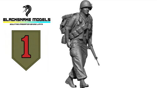NEW! BlackSnake Model BRO-07-16 US Vietnam War Big Red One Soldier No.7 (1 Figure)