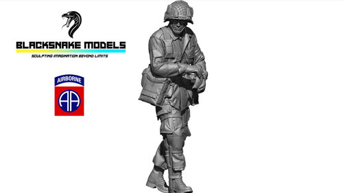 BlackSnake Model AB-82-07 US WWII 82nd Airborne Division - Soldier No.7 (1 Figure)