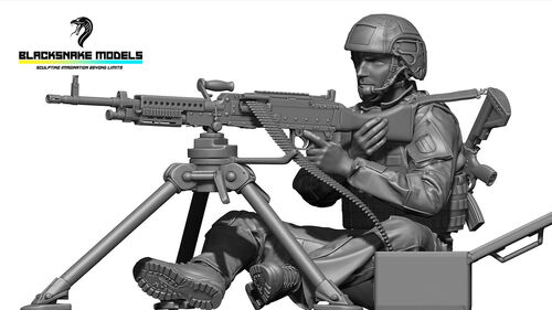 NEW! BlackSnake Model RHP-03-16 French 1st Parachute Hussar Regiment - Soldier No.3 (1 Figure)