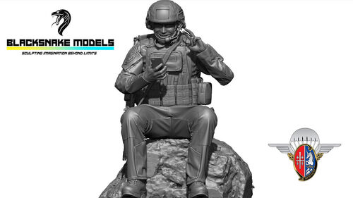 BlackSnake Model RHP-04-16 French 1st Parachute Hussar Regiment - Soldier No.4 (1 Figure)