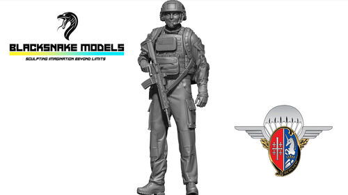 BlackSnake Model RHP-05-16 French 1st Parachute Hussar Regiment - Soldier No.5 (1 Figure)
