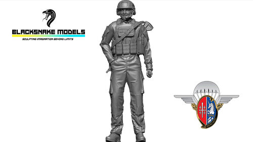 BlackSnake Model RHP-06-16 French 1st Parachute Hussar Regiment - Soldier No.6 (1 Figure)