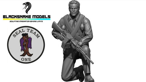 NEW! BlackSnake Model SEALS-V-06-16 “Pig” Gunner - SEAL Team One in Vietnam War / Soldier No.6 (1 Figure)