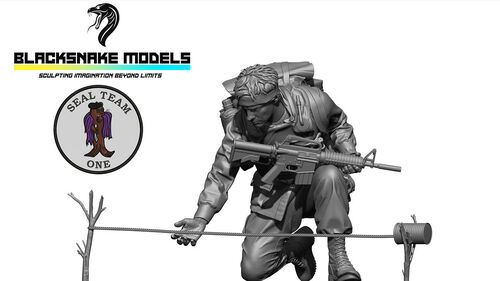 BlackSnake Model SEALS-V-07-16 “Green Slug” Trap Specialist - SEAL Team One in Vietnam War / Soldier No.7 (1 Figure)