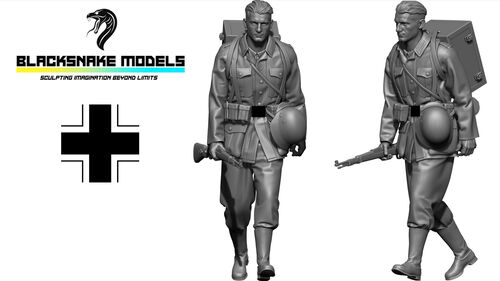 BlackSnake Model WER-08-16 German WWII Wehrmacht (1941) - Radio Operator / Soldier No.8 (1 Figure)