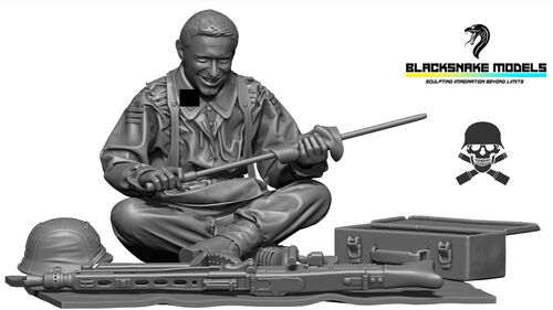 BlackSnake Model Waffen-18-16 German WWII Waffen SS Soldier No.18 - Normandy 1944 (1 Figure)