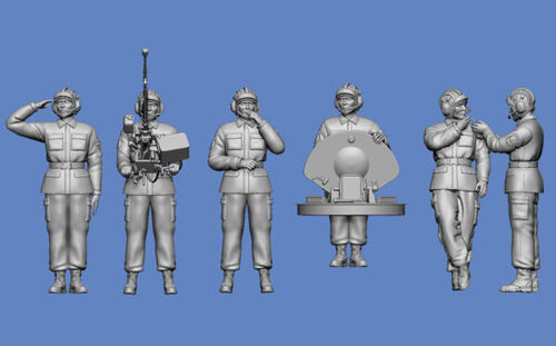 NEW! Germania-Figuren 72-CW-5150 Tank Crew Of The Modern Chinese Army