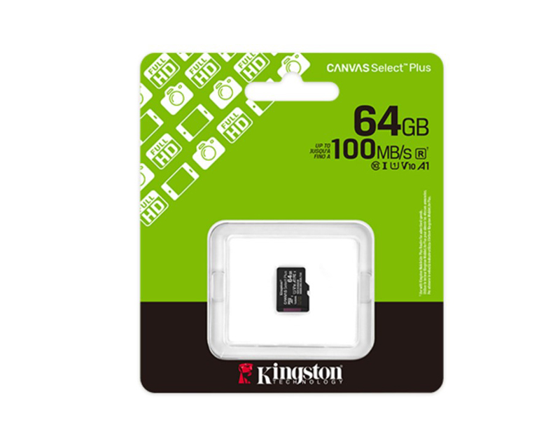 KINGSTON Memorijska kartica U1 V10 SDXC 64GB Canvas Select Plus G3 100R A1 SDCS3/64GBSP