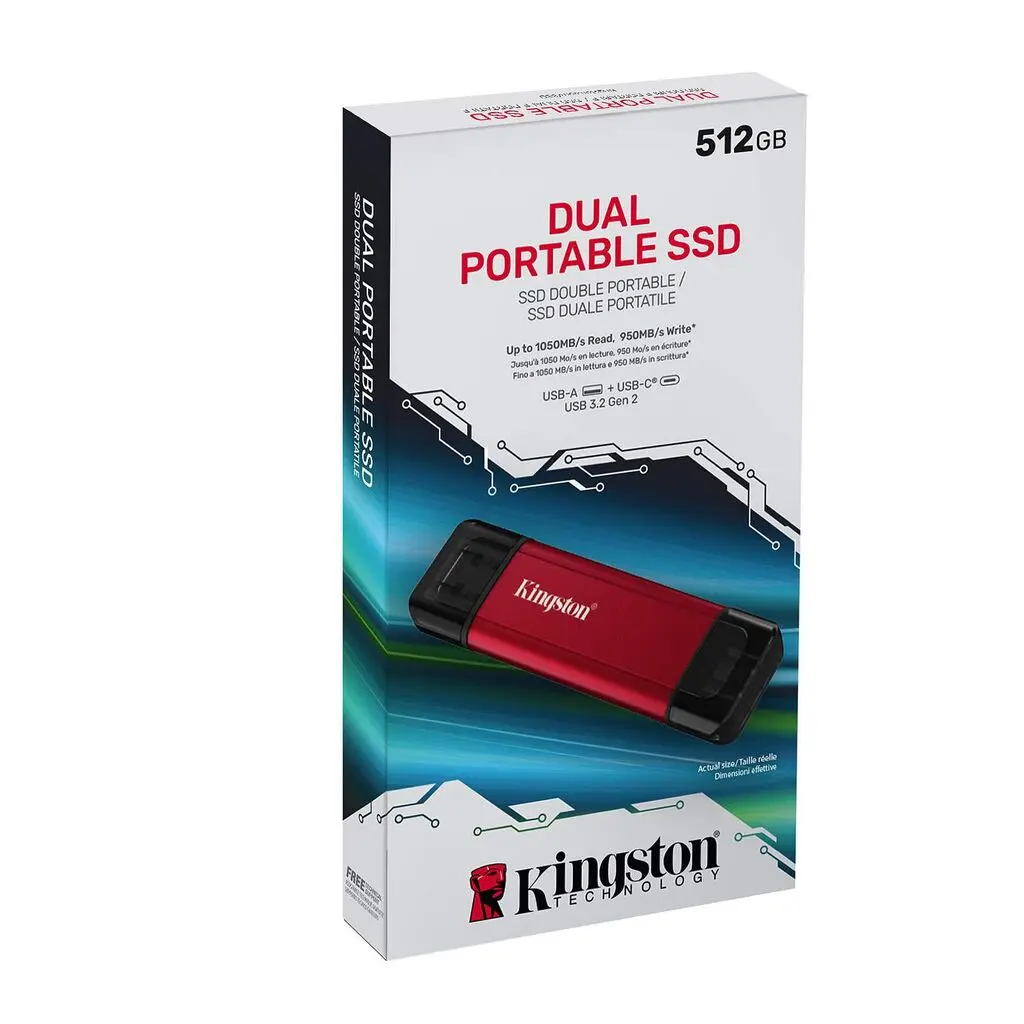 Kingston SSD Dual prenosivi, 1TB UBS