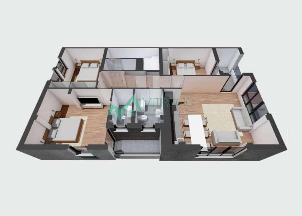 Četvorosoban stan na prodaju, 82m2, 232.256€