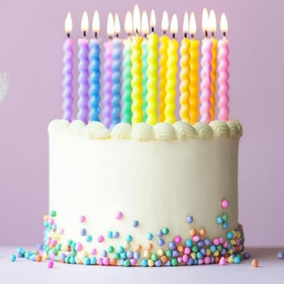 1+1 GRATIS Rainbow candles - Pastelne rođendanske svećice 6 kom