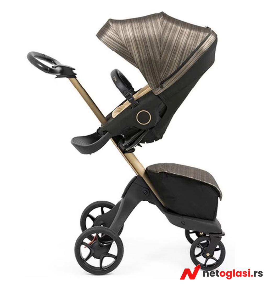 Stokke Xplory X Kolica crna i zlatno-crna premium model