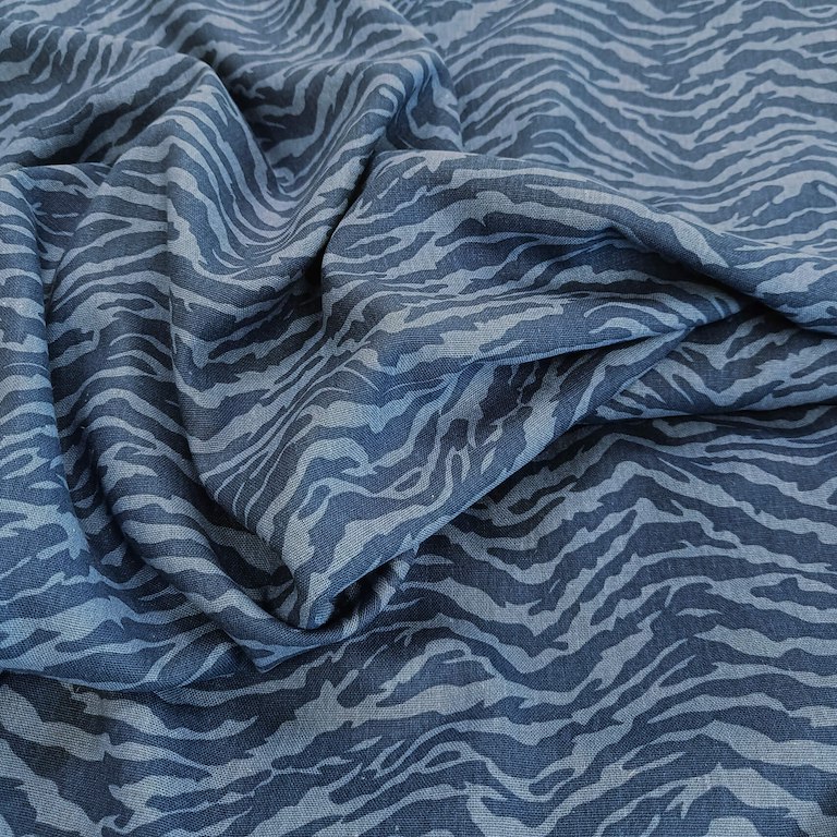 Lan viskoza DENIM ZEBRA ŠARA