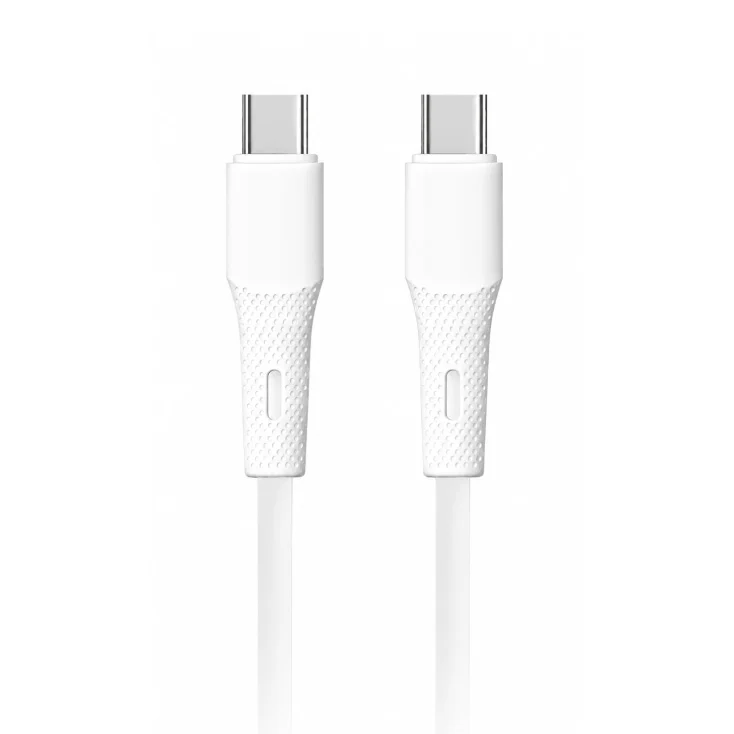 USB-C na USB-C silikonski kabel, PD60W, 1m
