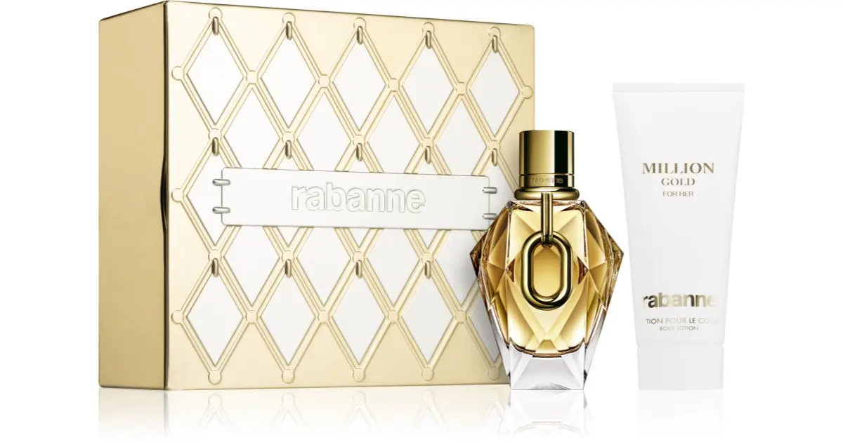 Paco Rabanne Ženski parfemski set Lady Million Gold EDP, 90ml+Losion za telo, 100ml