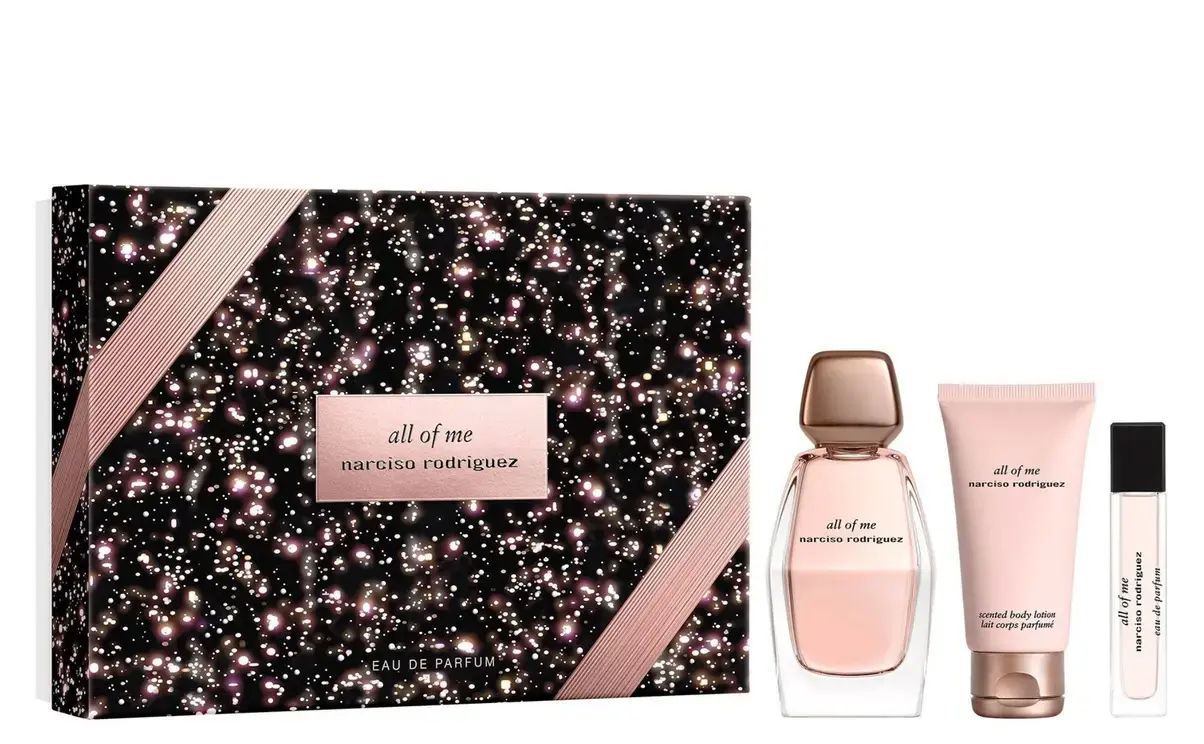 Narciso Rodriguez Ženski parfemski set All of me EDP, 90ml+Losion za telo, 50ml+Mini parfem EDP, 10ml