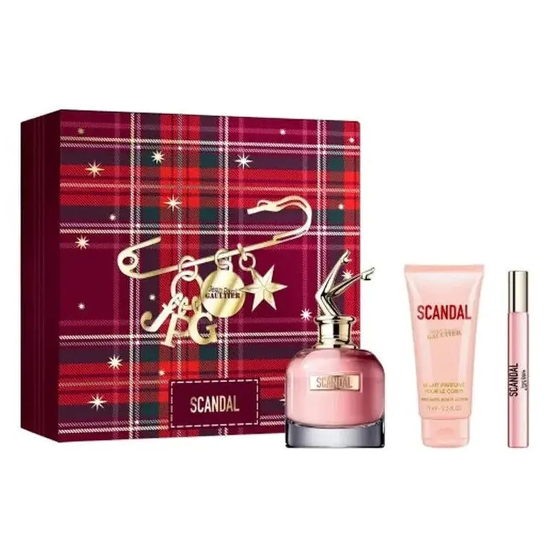 Jean Paul Gaultier Ženski parfemski set Scandal EDP, 80ml+Losion za telo, 75ml+Mini parfem EDP, 10ml
