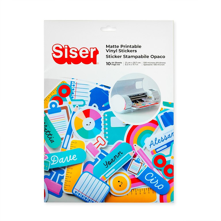 Siser Matte Printable Vinyl Stickers 10 kom