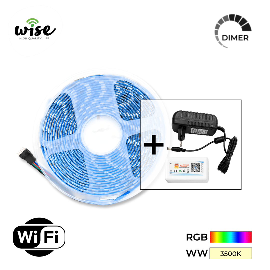 WISE pametna RGBWW
LED traka – 5m –
WSHLT5-RGBWW
