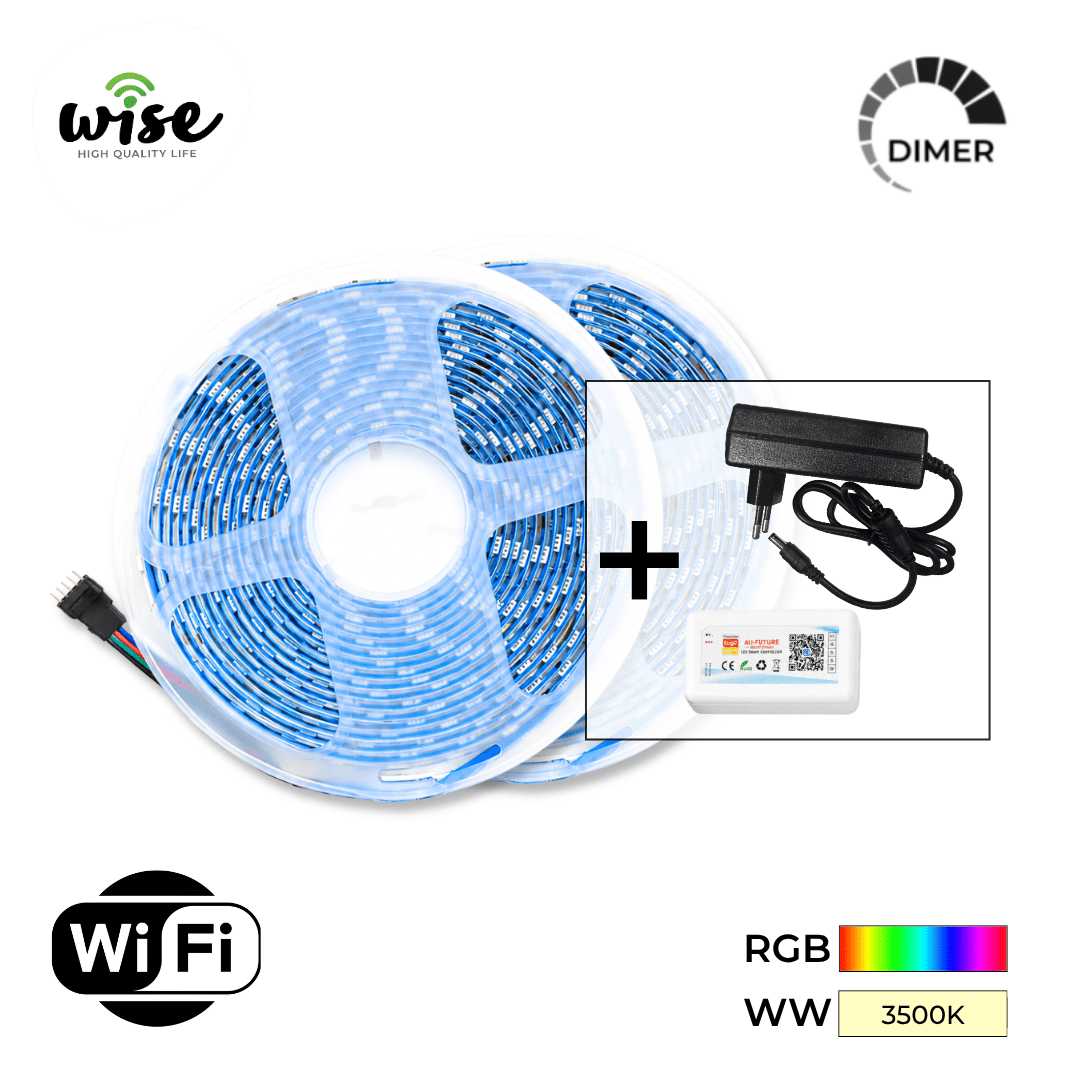 WISE pametna RGBWW
LED traka – 10m –
WSHLT10-RGBWW