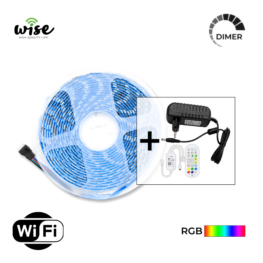 WISE pametna RGB
LED traka – 5m –
WSHLT5-RGB