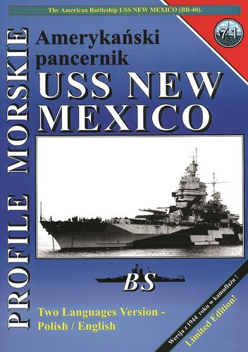 Profile Morskie 71 Amerykański pancernik USS NEW MEXICO (1944)