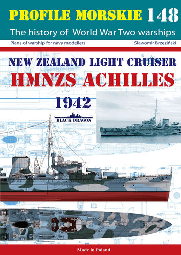 Profile Morskie 148 New Zealand Light Cruiser HMNZS ACHILLES (1942)