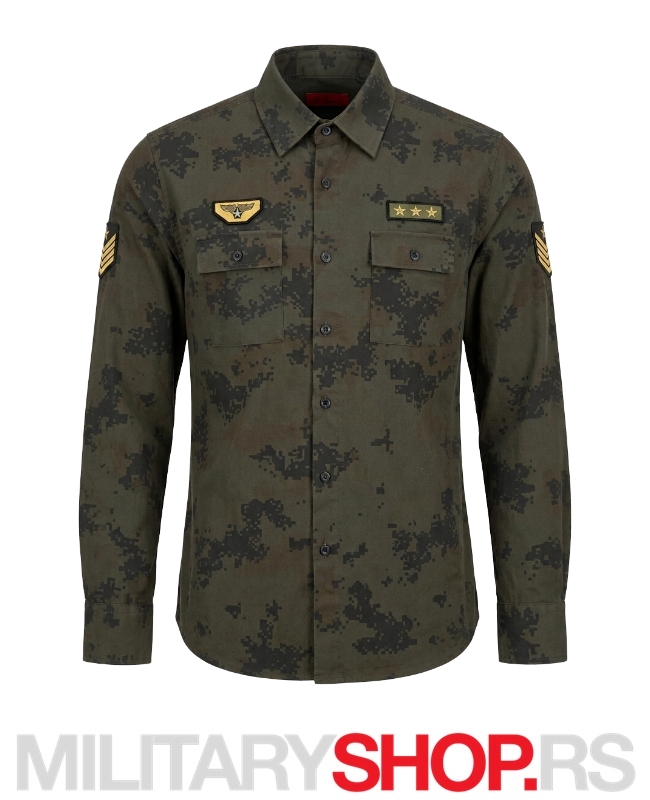 Military Muška Taktička Košulja Digital Camo KobraYU