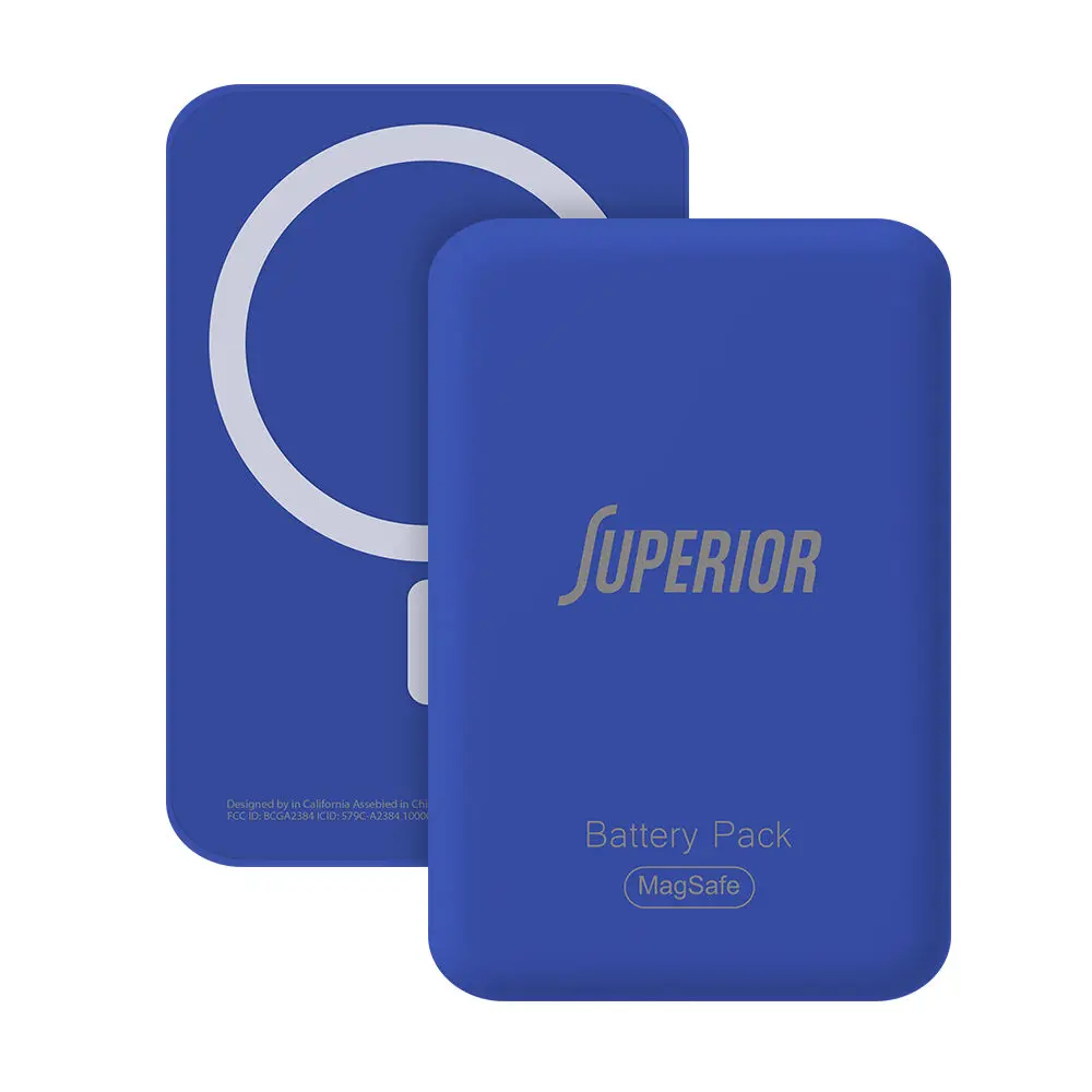 Superior Power bank MagSafe, 15W, 10000 mAh, Plavi