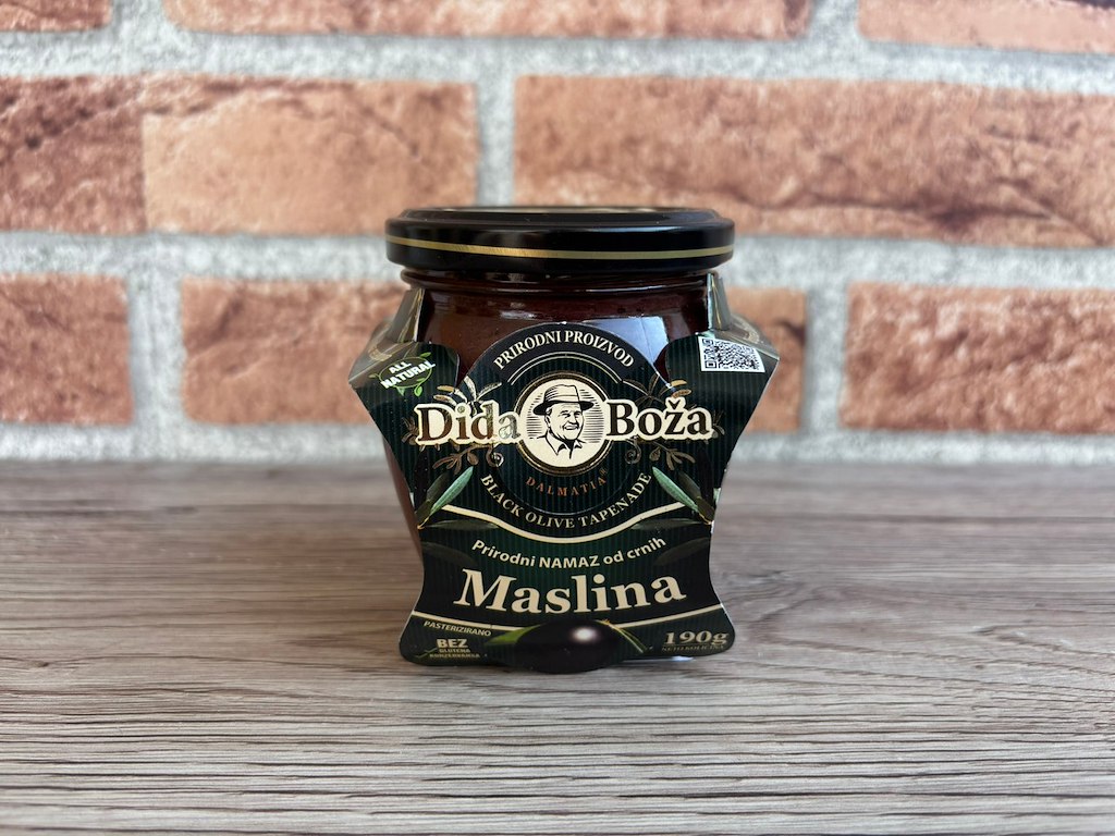 Prirodni namaz od crnih maslina 190g