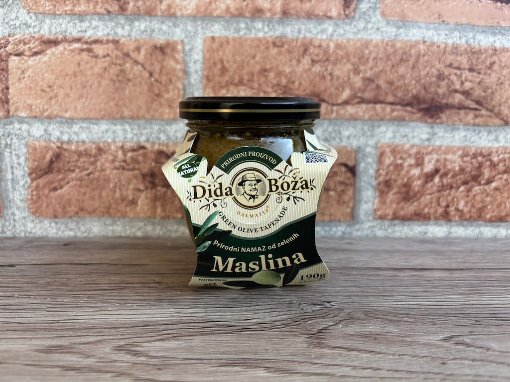 Prirodni namaz od zelenih maslina 190g
