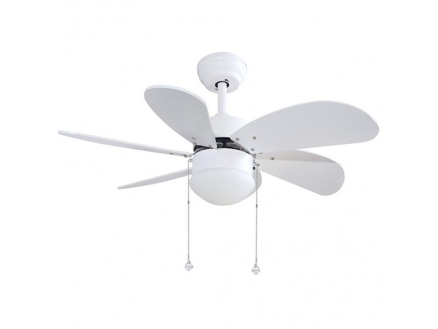 NIAROS PLAFONSKI VENTILATOR 32` SA LAMPOM, Bela