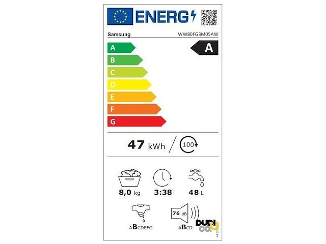SAMSUNG WW80FG3M05AWLE Veš mašina