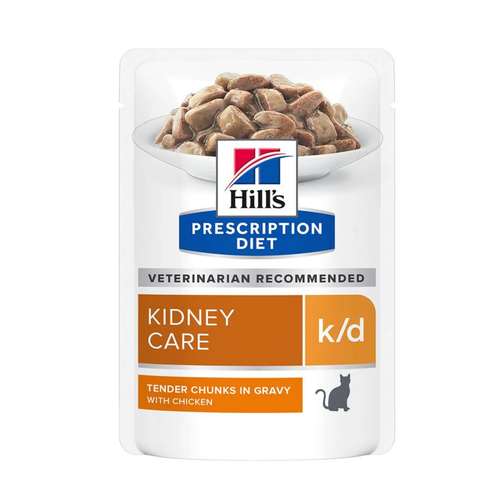 Hill's Prescription Diet Medicinska vlažna hrana za mačke u kesici za oboljenja bubrega, k/d Kidney Care, Sa piletinom, 85g
