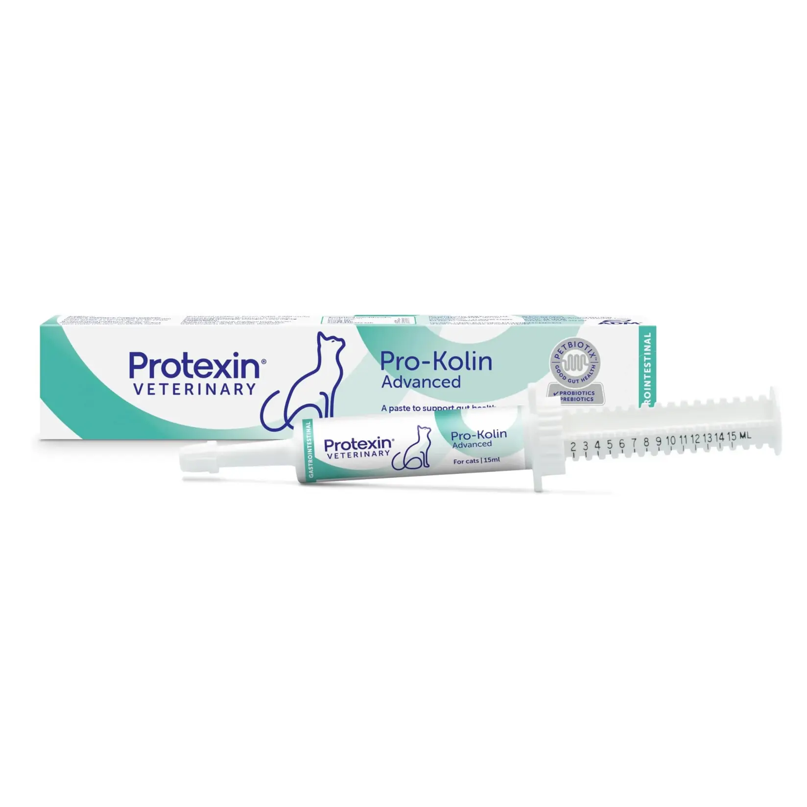 Protexin Veterinary Probiotska pasta za mačke za stabilizaciju varenja i smanjenje proliva, Pro‑Kolin Advanced Cat, 15ml
