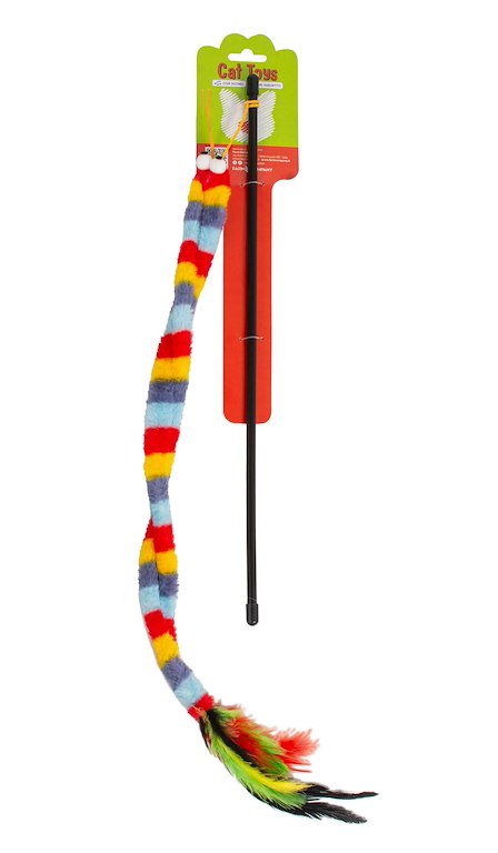 Farmcompany Igračka za mačke štap sa plišanom gusenicom 46cm G-MIX263