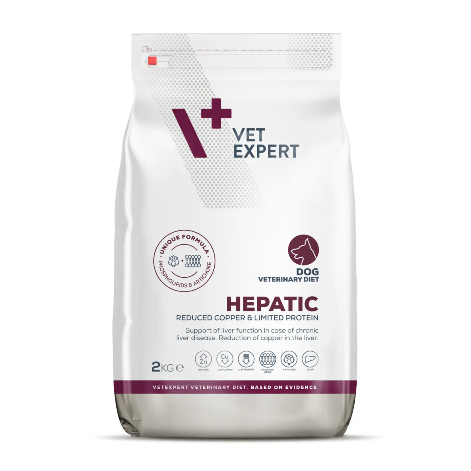 VetExpert Medicinska suva hrana za pse za podršku funkciji jetre, Hepatic Dry, 2kg