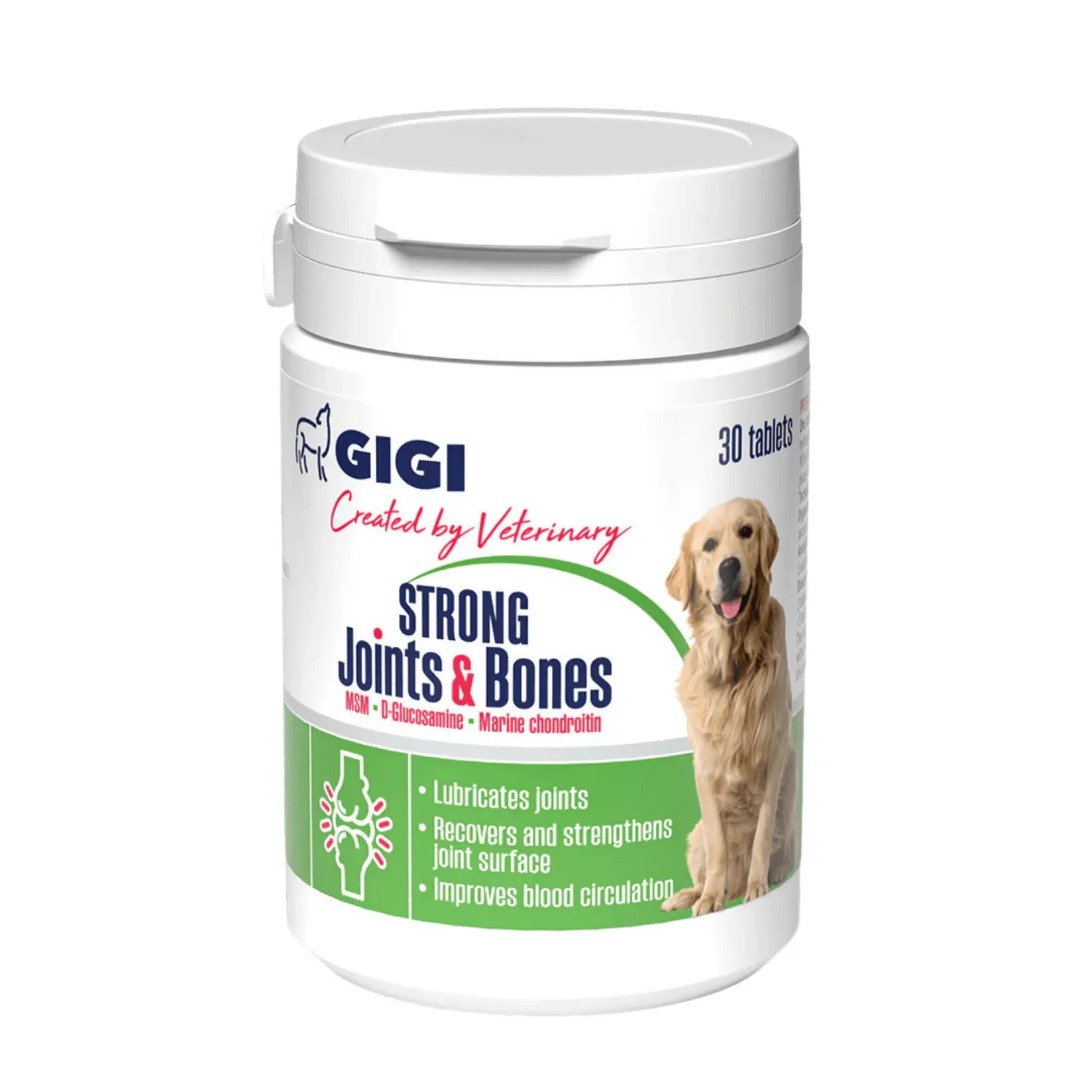 Gigi Dodatak ishrani za pse za zglobove i kosti, Strong Joints & Bones 1600 mg, 30 tableta