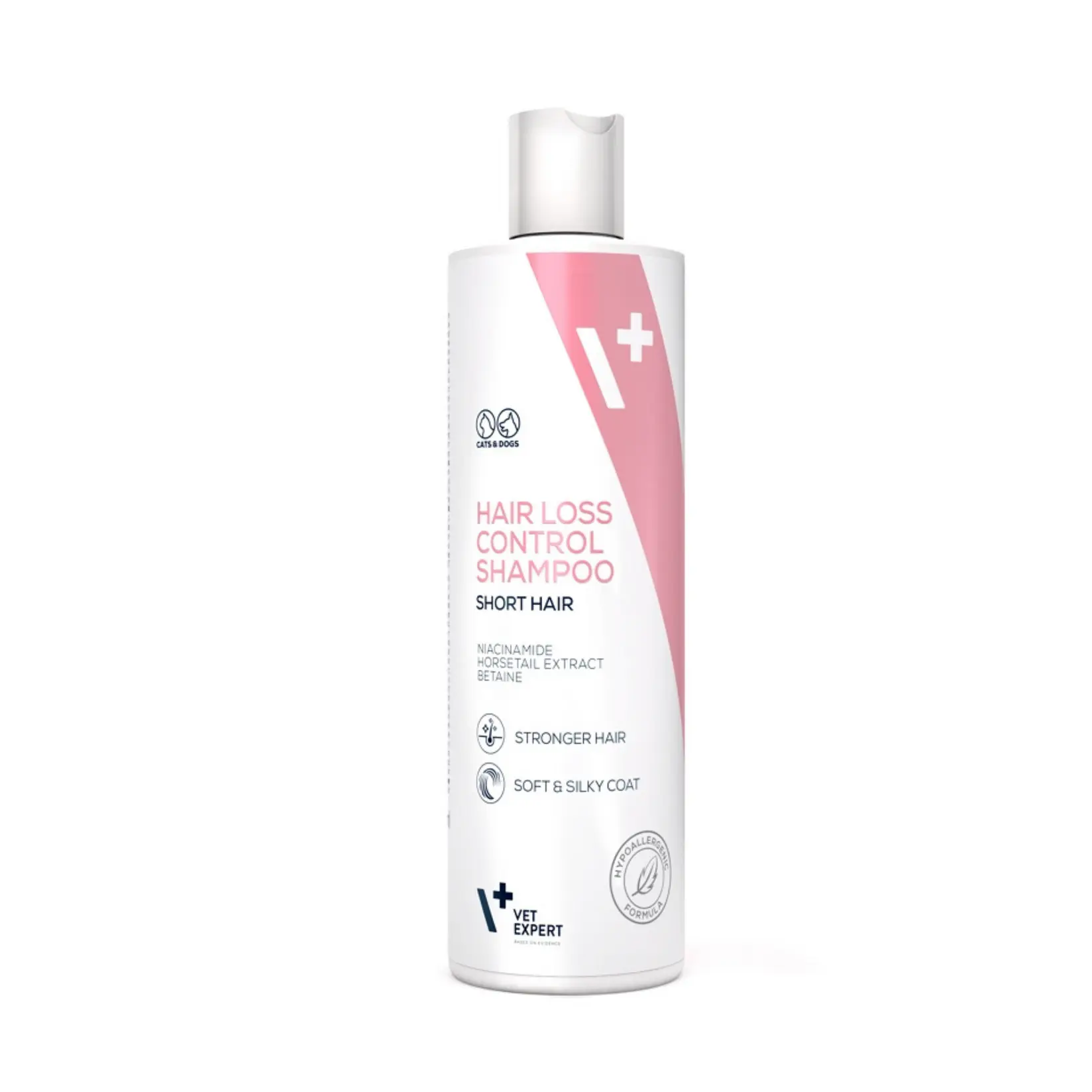 VetExpert Šampon za pse i mačke kratke dlake protiv linjanja i za jačanje dlake, Hair Loss Control Short Hair, 250ml