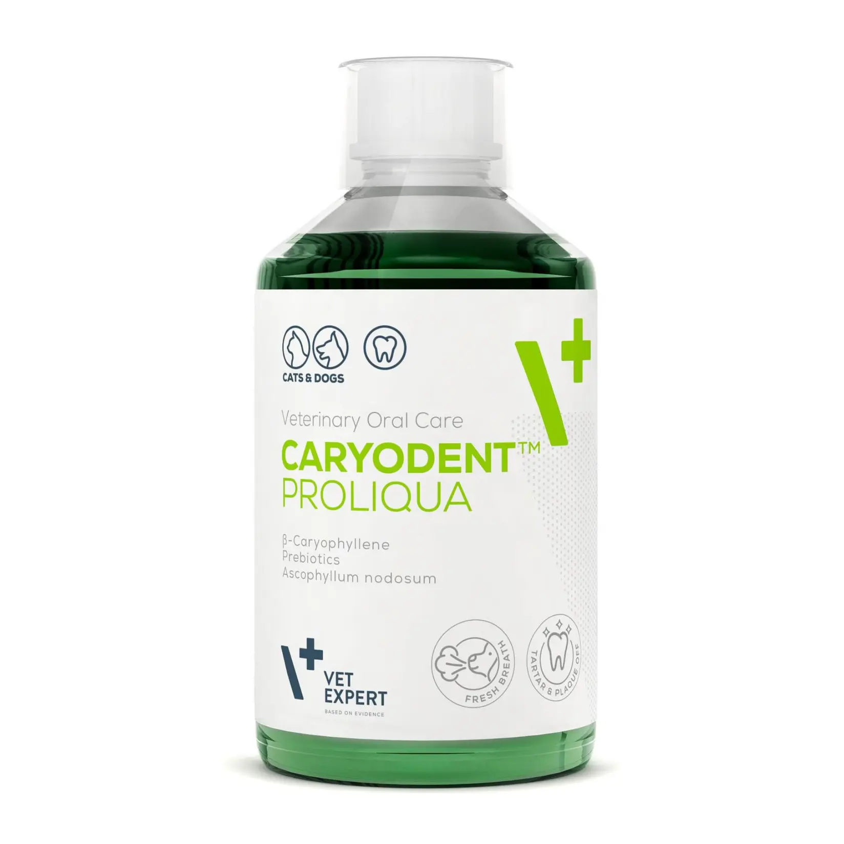 VetExpert Tečni dodatak vodi za pse i mačke za oralnu higijenu, kontrolu plaka, zdravlje desni i svež dah, CARYODENT Proliqua, 250ml